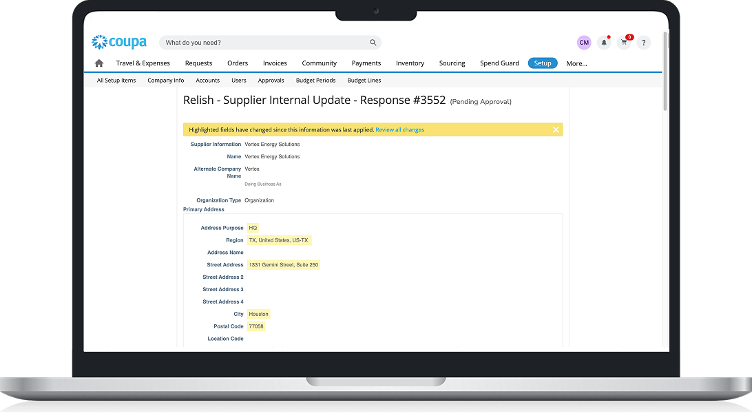 Extend Coupa With Supplier Data & Invoice Automation - Relish IQ, Inc